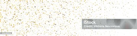반짝이는 색종이 조각과 떨어지는 Stardust가 있는 황금빛 별 배경 휴일을 위한 마법의 노란색 패턴입니다 고립 된 평면 벡터 그림 공휴일에 대한 스톡 벡터 아트 및 기타