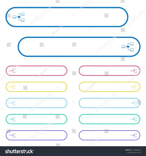 Network File System Icons Rounded Color Stock Vector Royalty Free 1164664882 Shutterstock