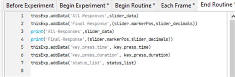 Variables Collected During Experiment Are Not Being Recorded In Csv File Coding Psychopy