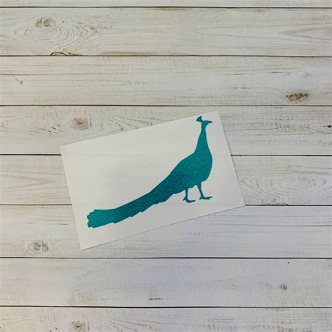 Peacock Decal Peacock Vinyl Decal Peacock Sticker Bird Sticker