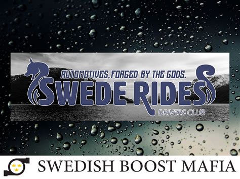 Swede Rides Slap Sticker Swedish Boost Mafia