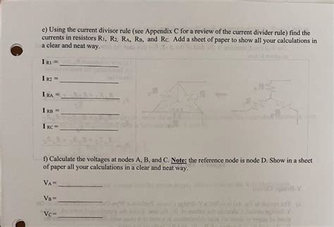Solved E Using The Current Divisor Rule See Appendix C For