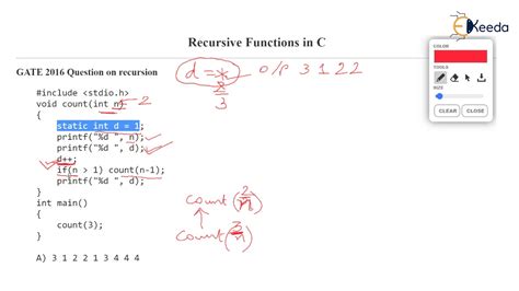 Gate 2016 Recursion Practice Questions Data Structures Gate Computer Science Engineering