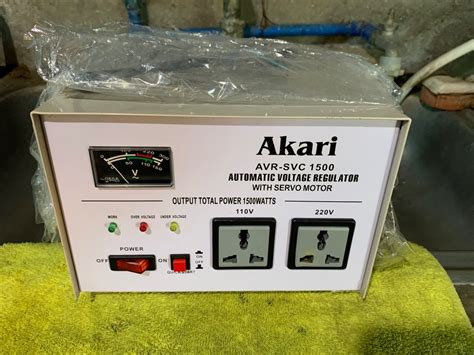 Akari Automatic Voltage Regulator With Servo Motor Avr Svc 1500 Output