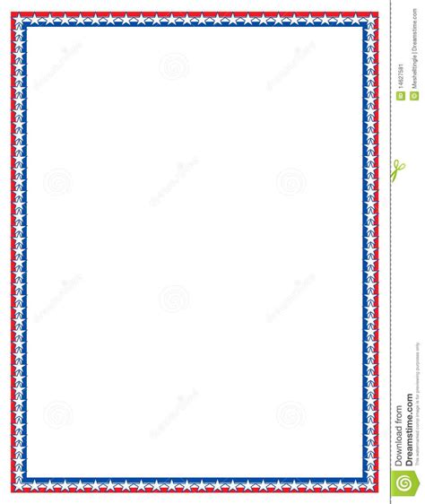 Red White And Blue Border Clip Art