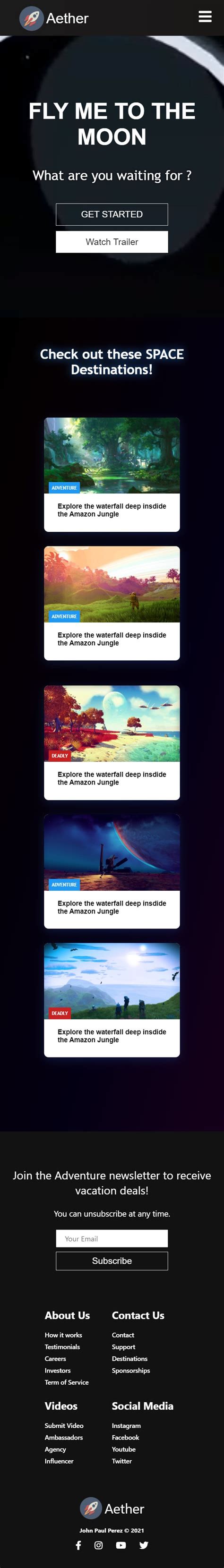 Convert Psd To Responsive Html Css Website By Johnpaulperez Fiverr