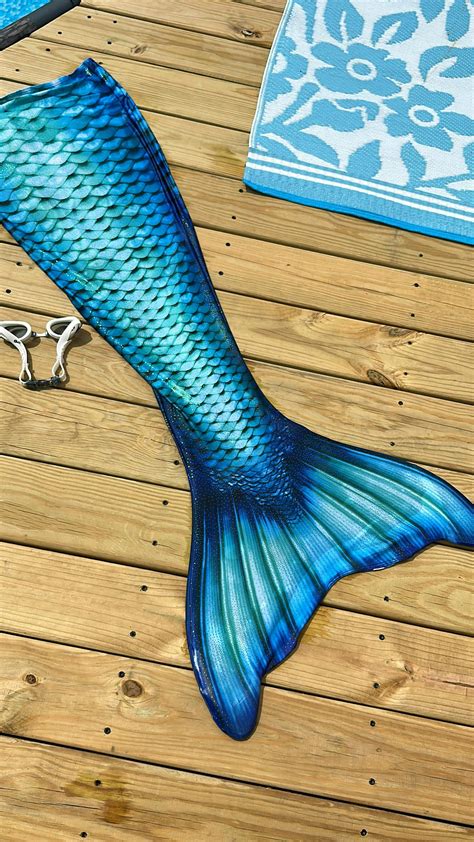 Aquamarine Mermaid Tail Fin Fun Mermaid