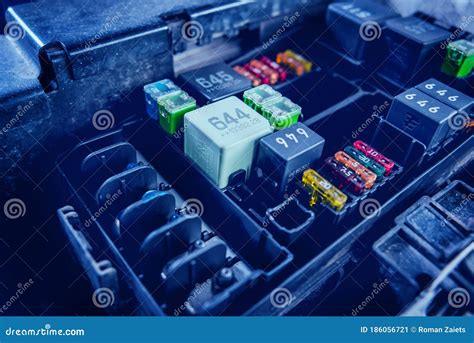 Replacing Fuses In The Fuse Box Of The Car Stock Image Image Of Multimeter Repair 186056721