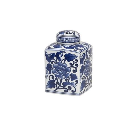 Blue And White Vine Motif Porcelain Chinese Tea Jar Artofit