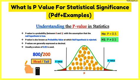 What Is P Value For Statistical Significance Pdf Examples