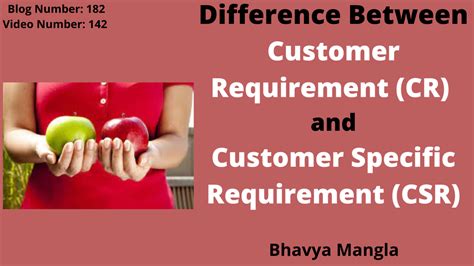 Difference Between Cr Customer Requirements And Csr Customer