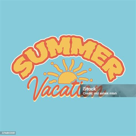 여름 방학 배너 포스터 태양 벡터 일러스트 레이 션과 템플릿 디자인 여름 Typography 스티커 라벨 태그 배지 0명에 대한 스톡 벡터 아트 및 기타 이미지 Istock