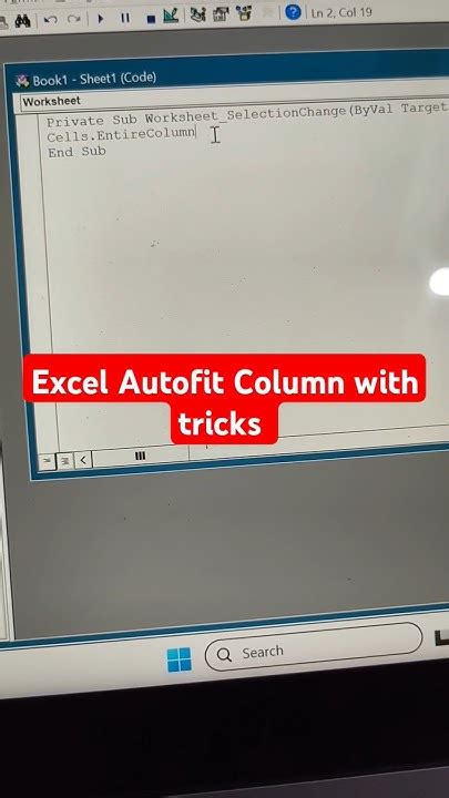 Excel Autofit Column With Tricks Shortvideo Shortsyoutube Viralreels