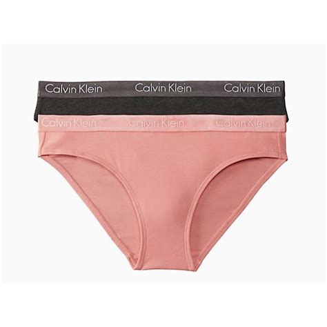 Calvin Klein Bikini Set Pack Of 2 Pinkgrey Medium