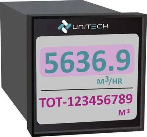 Unitech Lcd Flow Rate Indicator And Totalizer Size 96 X 96 Model Name