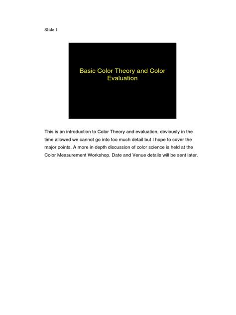 Basic Color Theory Pdf