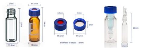 Model Ml Wide Opening Short Screw Thread Vial