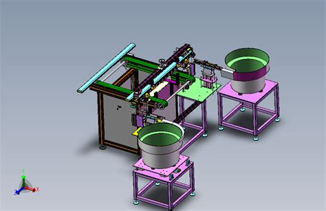 模块灯组立自动化 SOLIDWORKS 2018 模型图纸下载 懒石网