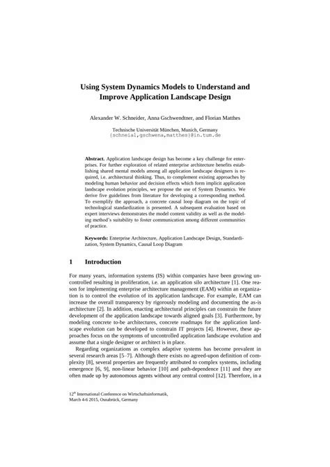 pdf using system dynamics models to understand and … · using system