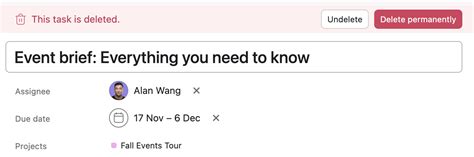 Recover Deleted Tasks Projects And More