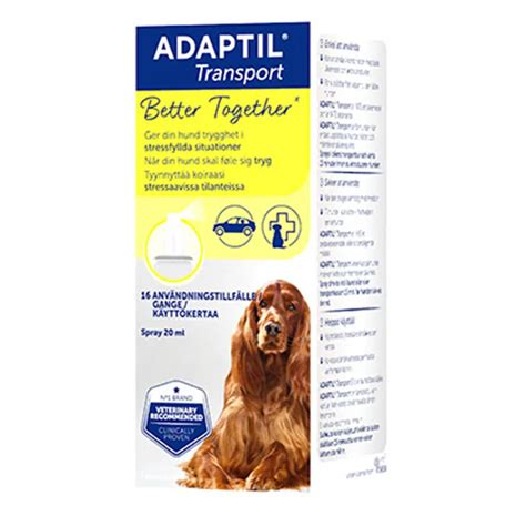 Adaptil Transport Spray 20 Ml Apotek Hjärtat