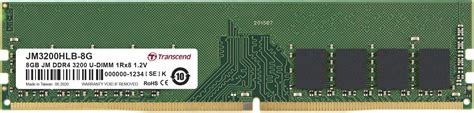 Buy Transcend 8gb Ddr4 3200 Mhz Desktop Memory Up To 25 6gb S 288 Pin 1 2v 1rx8