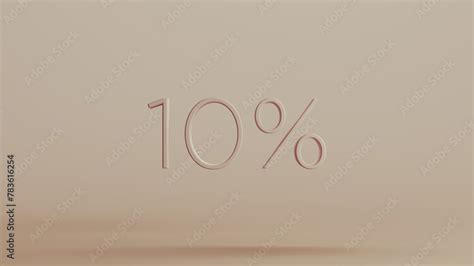 10 Percent Sign Business Discount Symbol Neutral Backgrounds Soft