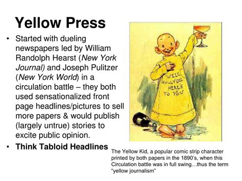 Ppt The Yellow Press And T He Spanish American War Powerpoint
