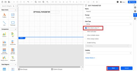 How To Create Optional Parameters In Bold Reports