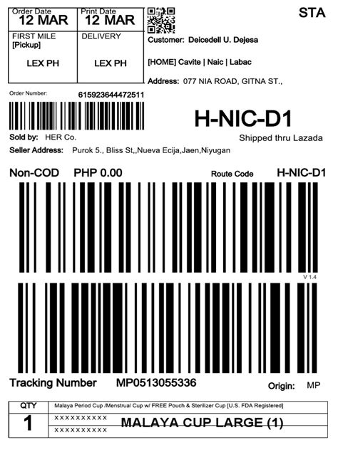 Sample Waybill Pdf Periodic Phenomena Menstrual Cycle