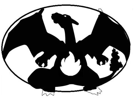 Charizard Pumpkin Stencil