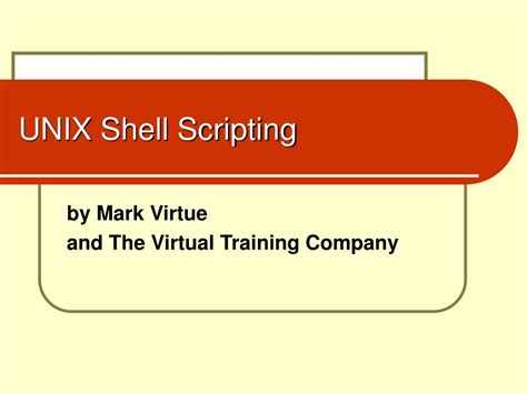 Ppt Unix Shell Scripting Powerpoint Presentation Free Download Id9721425
