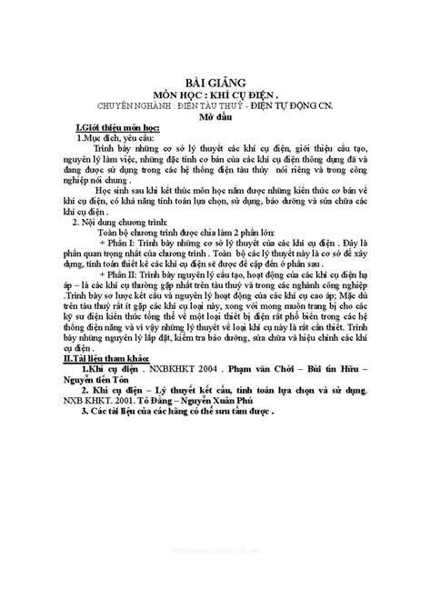 Bai Ging Mon Hc Khi C Din Ge B I Gi Ng M N H C Kh C I N Chuy N Ngh Nh I N