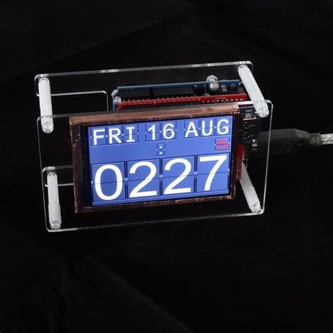 Arduino Graphical Flip Clock With Colorful Lcd Display