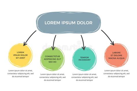 Doodle Flowchart With Elements Stock Vector Illustration Of Drawn Doodle