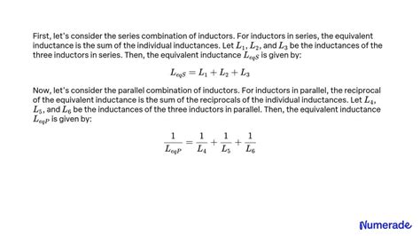 Solved Determine The Equivalent Inductance For Each Of The Serics And
