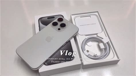 아이폰15프로 언박싱 시네마틱 촬영 Youtube