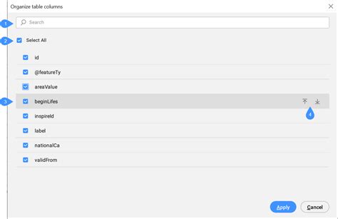 Gis Attribute Table Dialog Box Bricscad Lite And Pro Bricsys Help Center