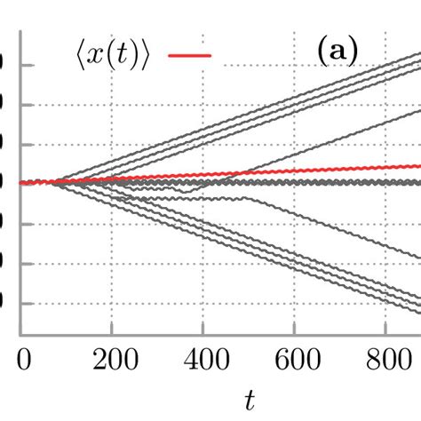 Various Typical Sample Trajectories Of The Brownian Particle Dynamics