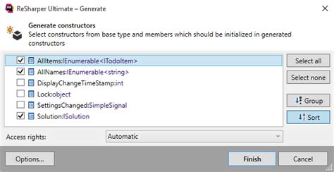 Code Generation Features Resharper