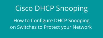 Cisco DHCP Snooping Configuration What Is DHCP Snooping