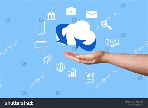Woman Hand Showing Cloud Computing Diagram Stock Photo 2144753275 Shutterstock