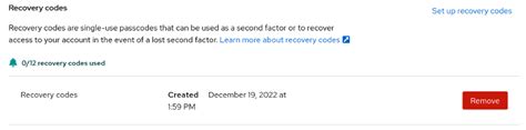 Chapter 3 Using Recovery Codes For Two Factor Authentication Using Two Factor Authentication
