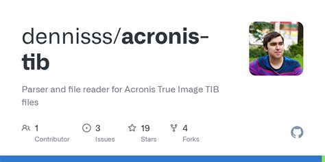 Github Dennisss Acronis Tib Parser And File Reader For Acronis True Image Tib Files