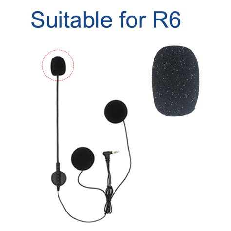 Bluetooth Intercom Headset 3 Stk Mikrofon Bomulds Grandado