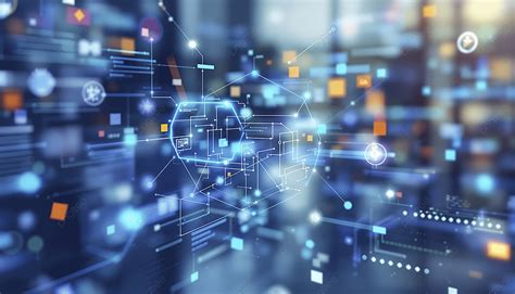 Digital Network With Interconnected Nodes And Glowing Lines Symbolizing The Complexity Of Modern
