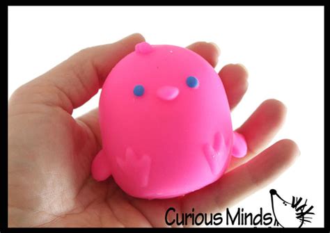 Nee Doh Chick In Egg Easter Chicken Soft Doh Filled Stretch Ball W Curious Minds Busy Bags