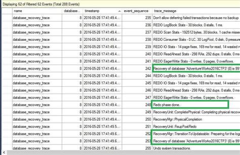 Understanding Database Recovery With Sql Server 2016 Extended Events