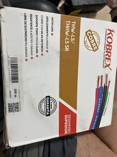 Cable Eléctrico Kobrex Thhw Ls Calibre 10 100 M Caja Verde Envío Gratis