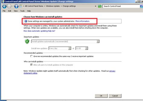 Windows Update “some Settings Are Managed By Your System Administrator